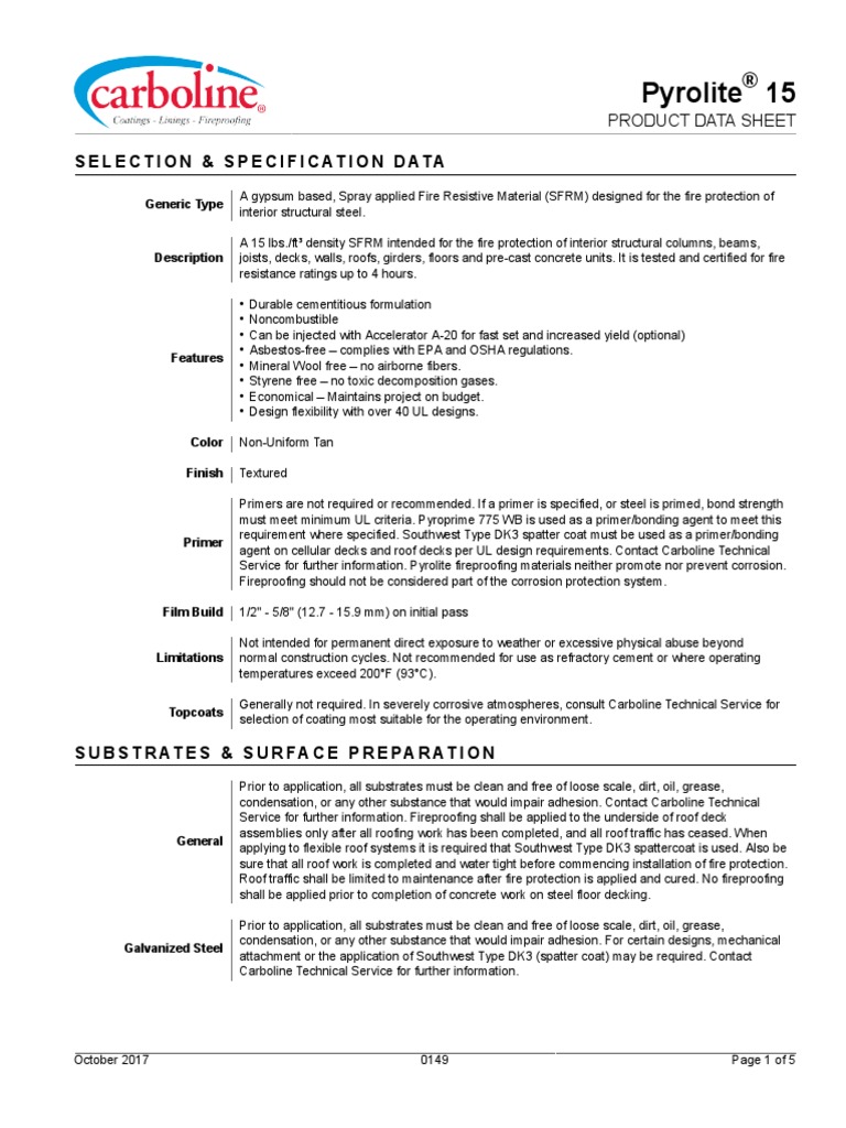 Pyrolite 15 PDS PDF | PDF | Structural Steel | Paint
