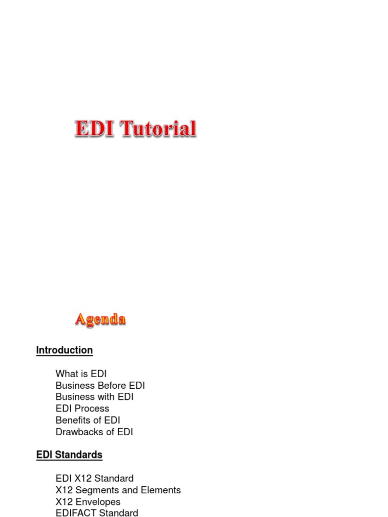 EDI Basic Training | PDF | Electronic Data Interchange | Invoice