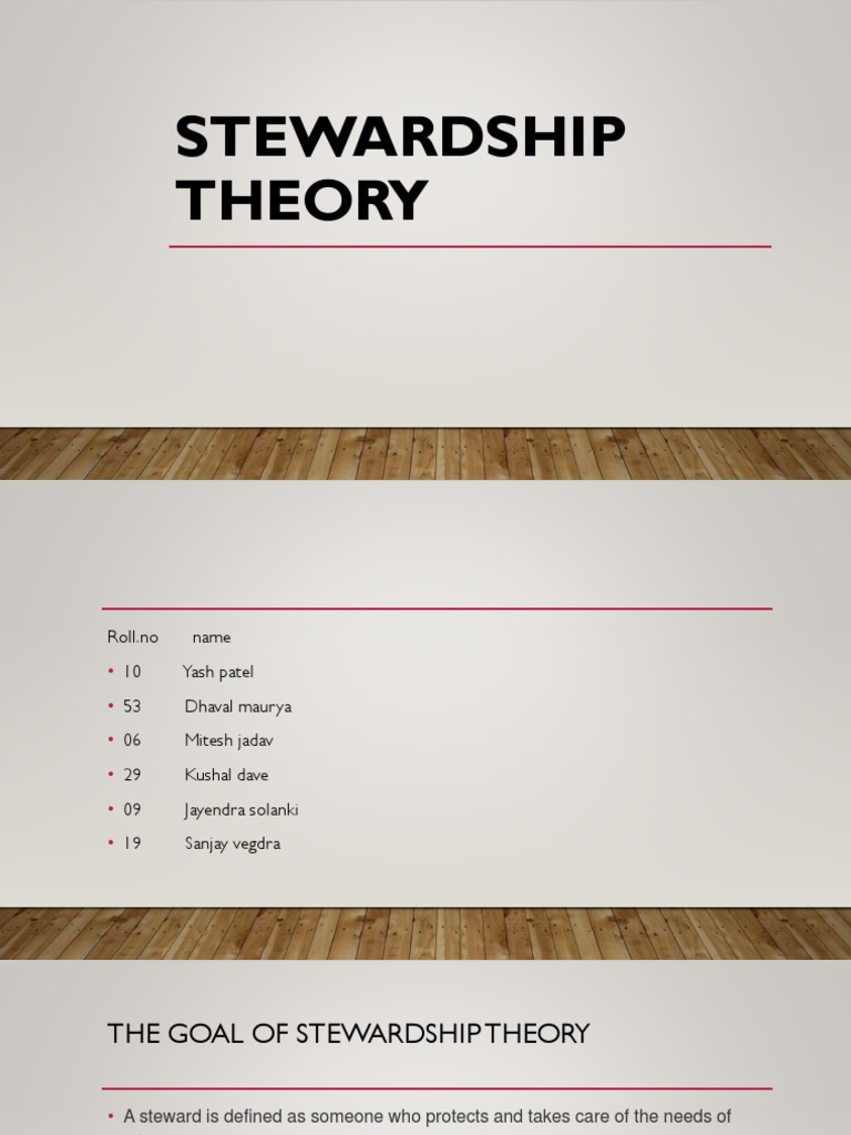 Understanding Stewardship Theory | PDF