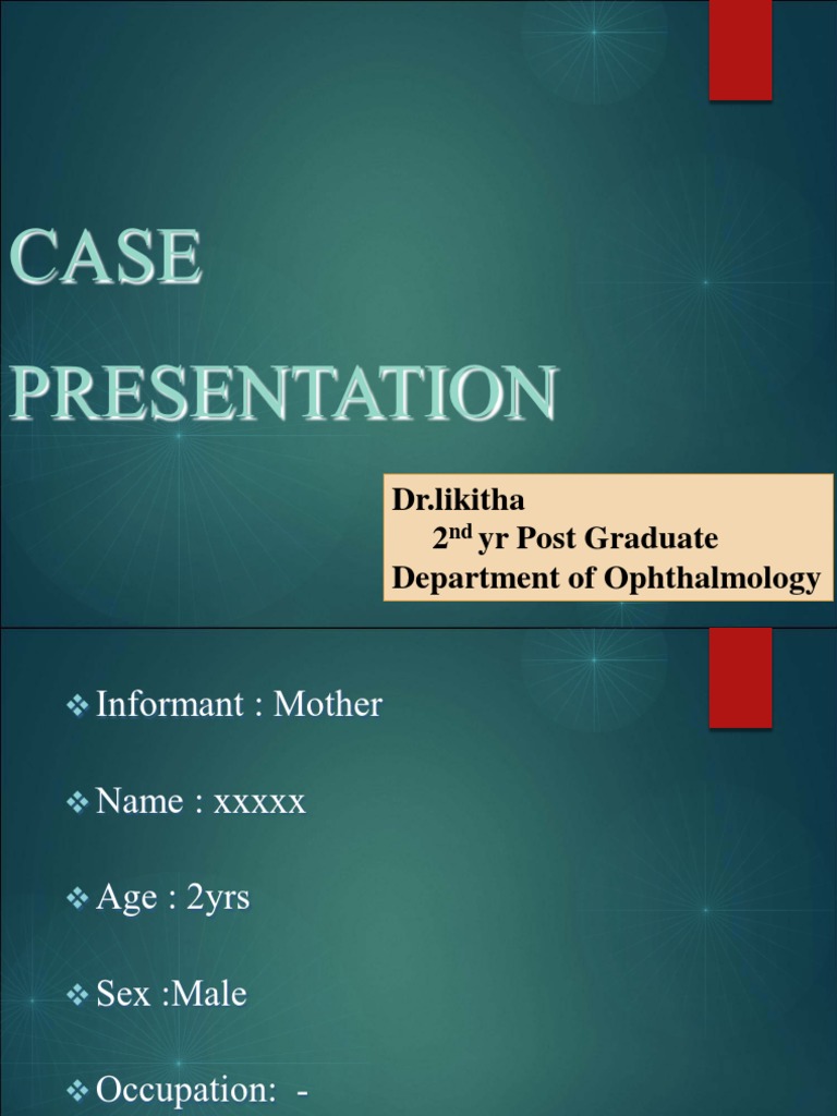01.06.2017-Congenital Cataract Case Presentation-Dr - Likitha | PDF ...