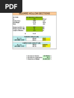 RHS Steel Sizes and Weights Chart | PDF | Metre | Length