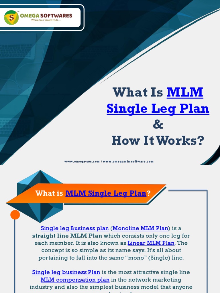 What Is Single Leg MLM Plan or Monoline MLM Plan? | PDF | Multi Level ...
