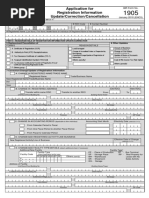 Bir Form 1903 - Registration Corp (Blank) | PDF | Taxpayer | Fiscal Year
