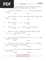 Mga Panagano NG Pandiwa | PDF