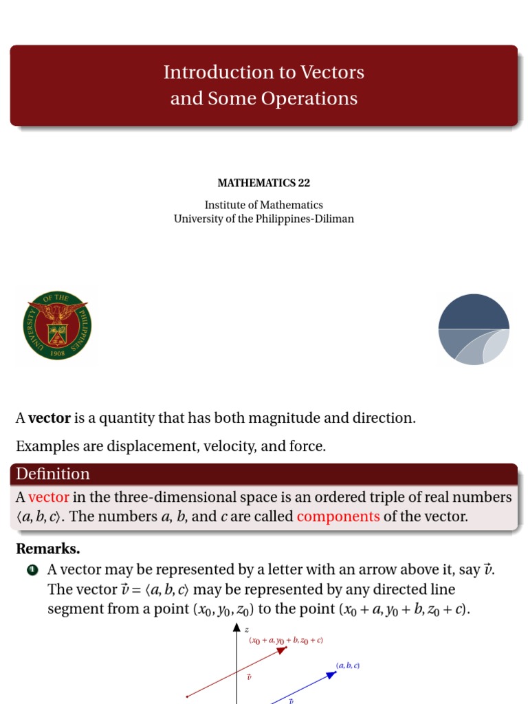 13 Introduction To Vectors PDF | PDF | Norm (Mathematics) | Euclidean Vector