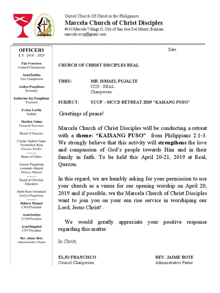 Letter Retreat For Venue | PDF