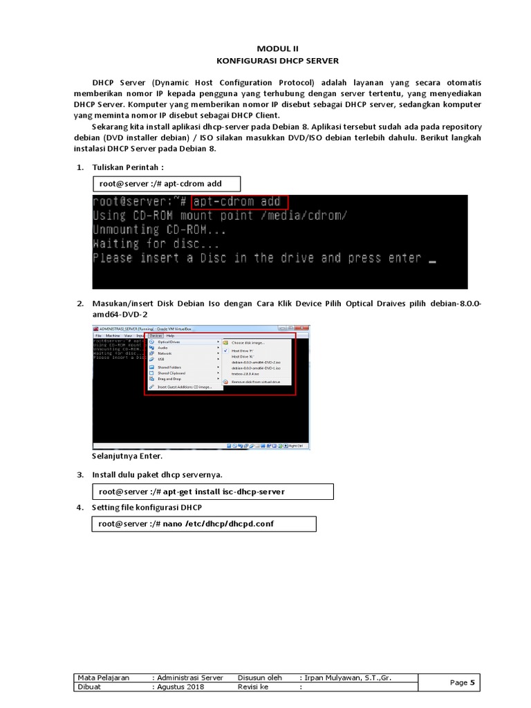 Modul II DHCP Server | PDF