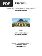 Contoh Proposal Remaja Masjid | PDF