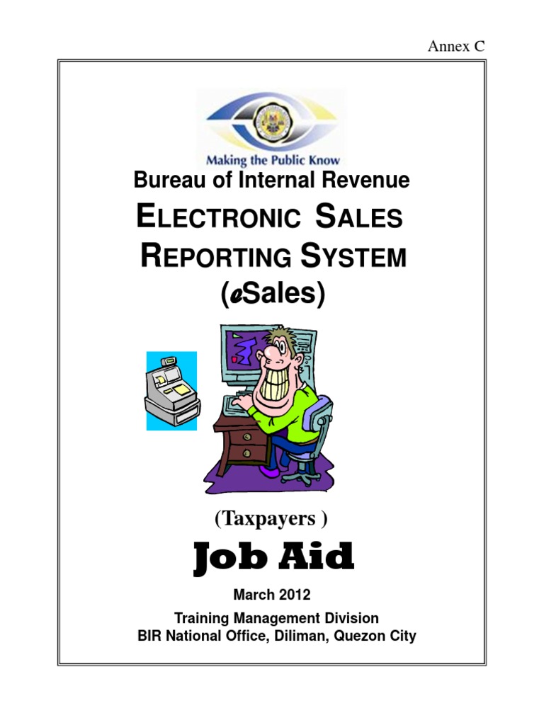 BIR eSales System User Enrollment Guide | PDF | Password | World Wide Web