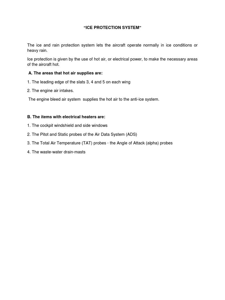 Ice Protection System | PDF | Manufactured Goods | Aviation