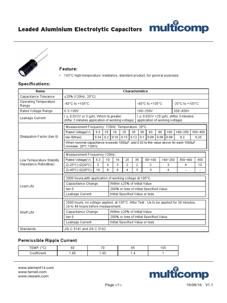 Capacitor Selection Technical Note | PDF | Capacitor | Electrical Components