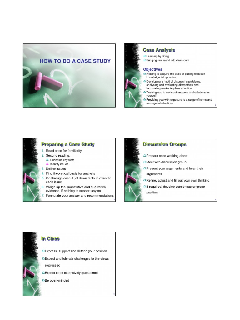How to Prepare a Case Study | PDF | Case Study | Change