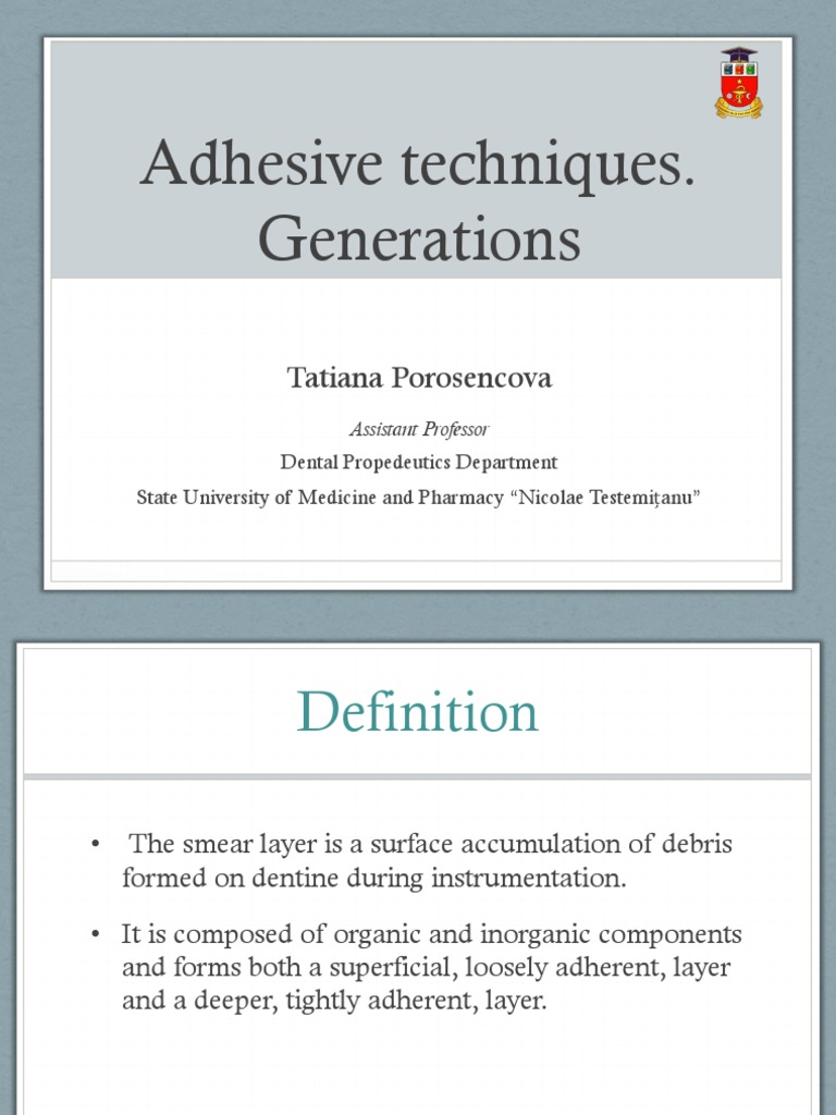 Adhesive Techniques in Dentistry: A Review of Smear Layer Removal ...