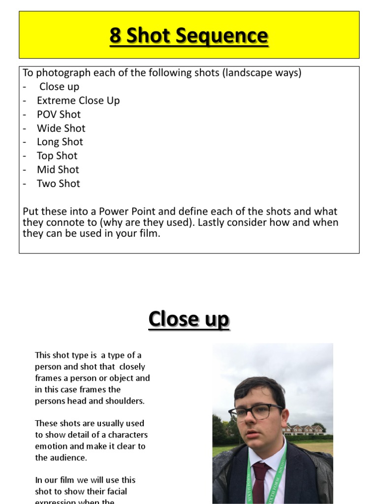 8 Shot Sequence | PDF | Narration | Psychology