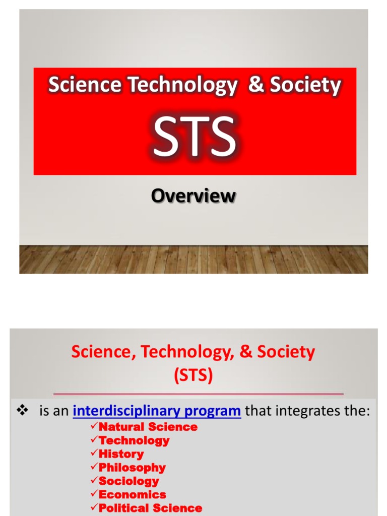 Science Technology and Society STS Sample | PDF | Science | Natural ...
