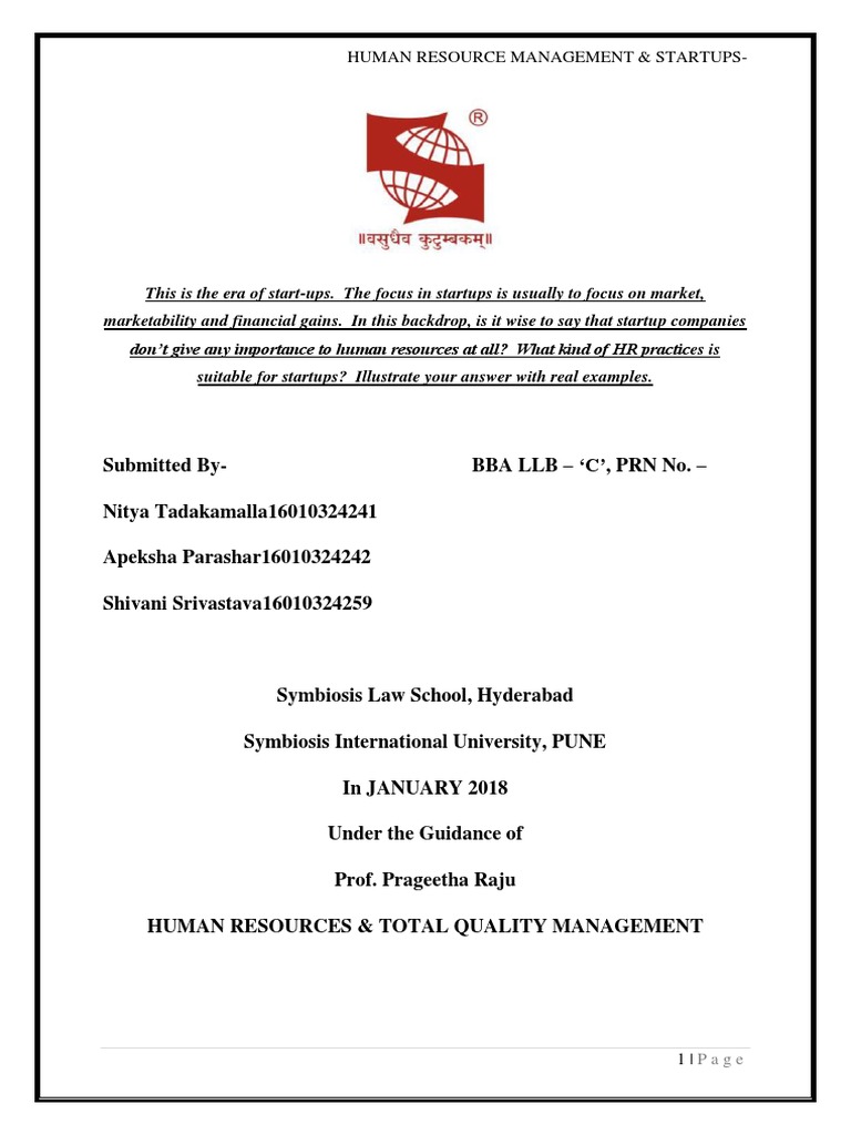 HRM Project Final | PDF | Human Resources | Human Resource Management