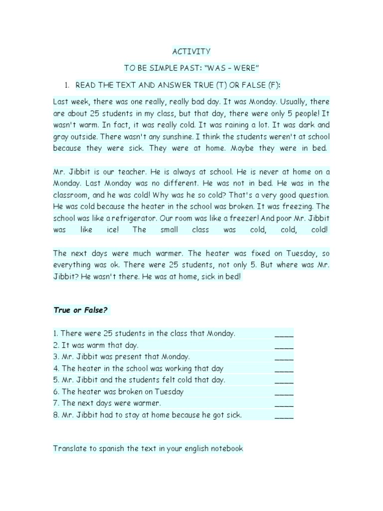 Reading Was Were | PDF