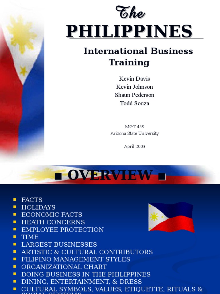 Philippines Business Presentation | PDF | Philippines | Motivation
