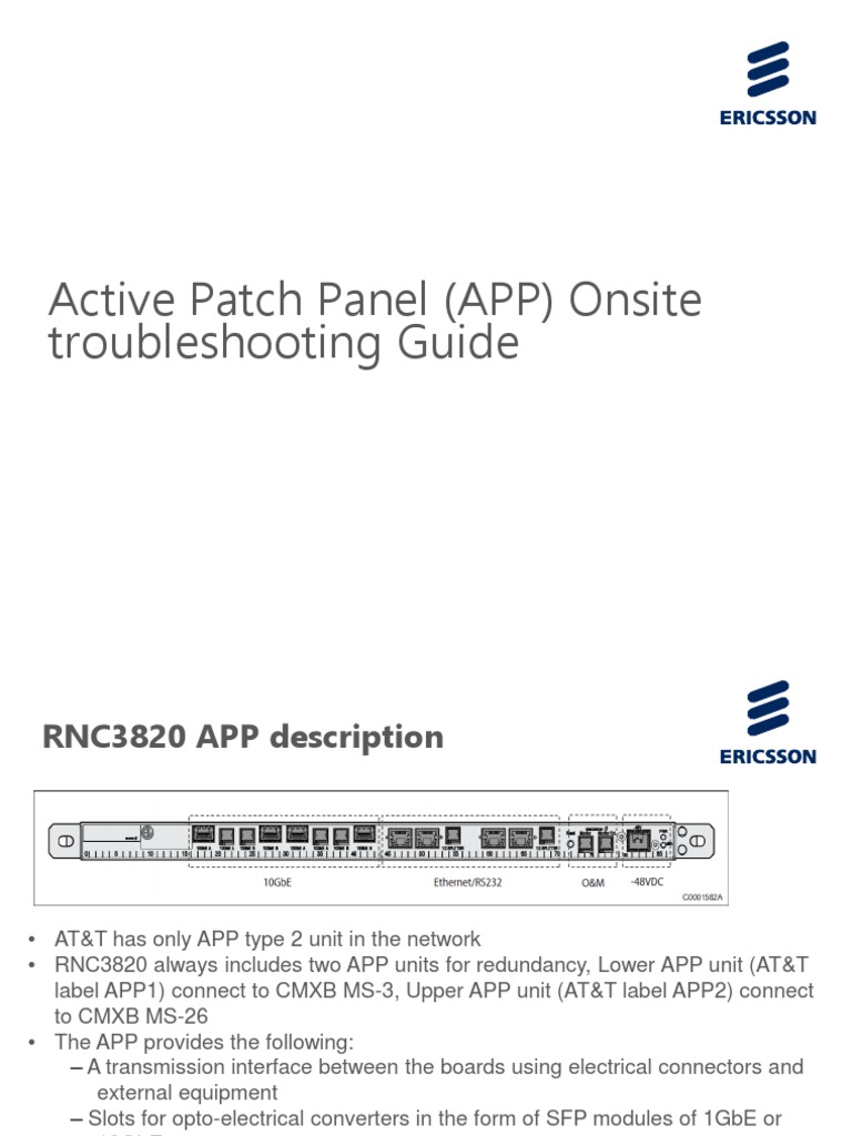 APP Ericsson | PDF | Network Switch | Information And Communications ...