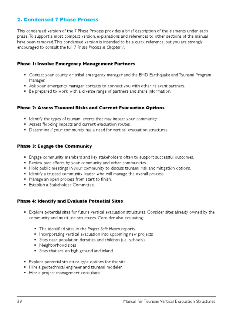 7 Phase Process Checklist | PDF | Emergency Management | Emergency ...