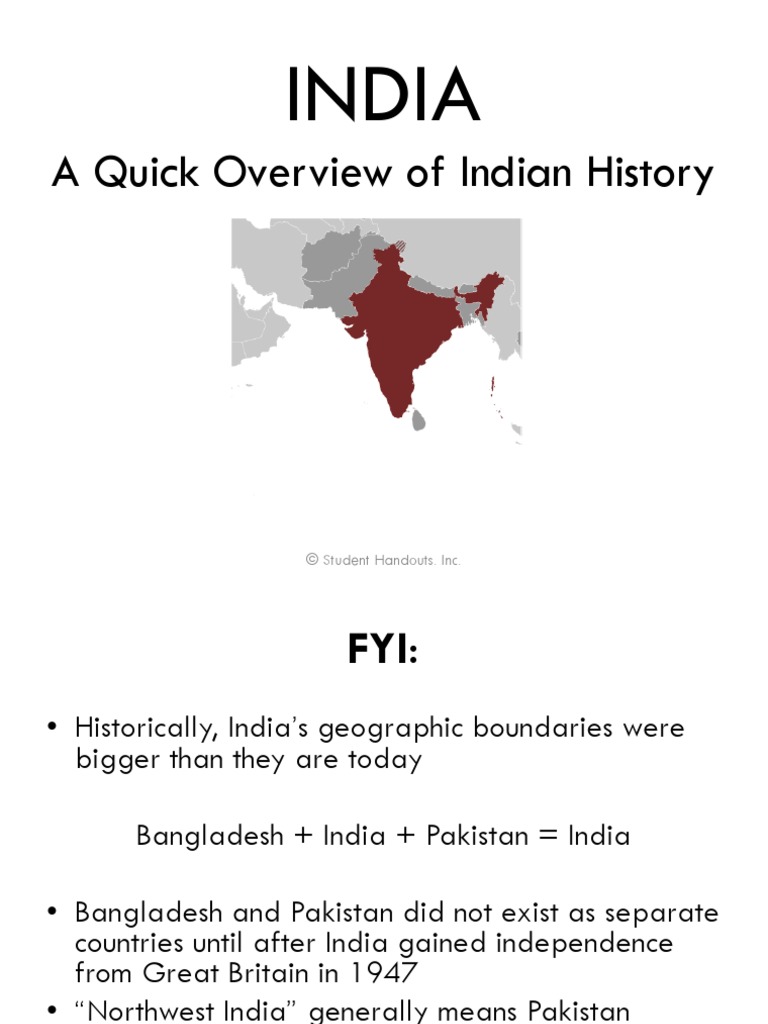 India Indian Civilization History Overview PowerPoint Presentation ...