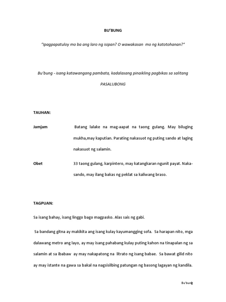 Theater Script | PDF