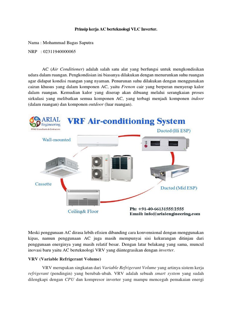Prinsip Kerja AC VRV Inverter | PDF