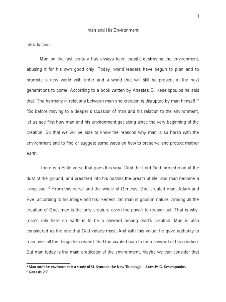 Man's Impact on the Environment | PDF | Greenhouse Effect | Poverty