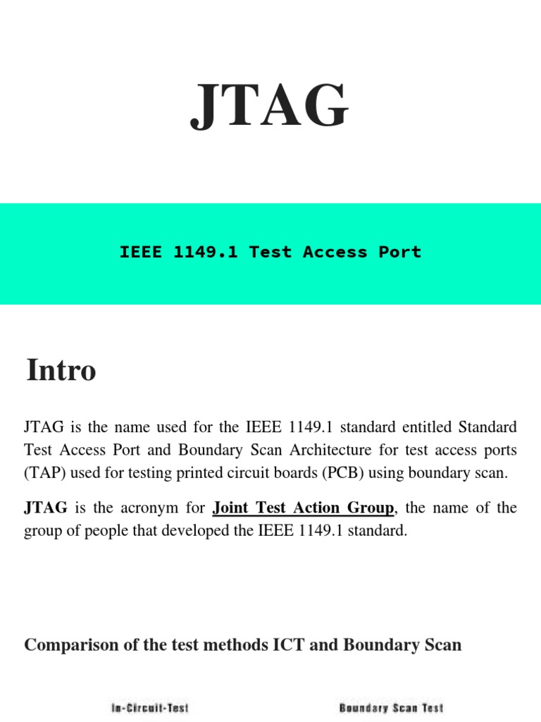 IEEE 1149.1 Test Access Port | PDF | Computer Hardware | Electronic ...