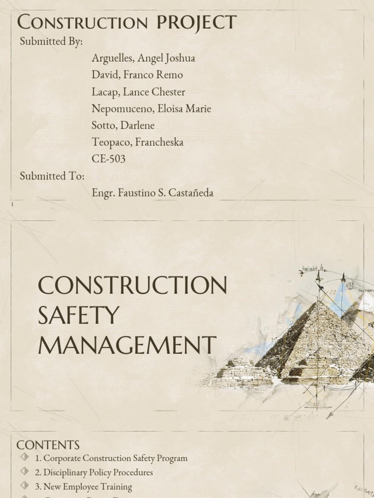 Construction Safety Management | PDF | Occupational Safety And Health ...