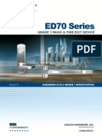 SARGENT 80 Series Exit Device Catalog | PDF | Door | Screw