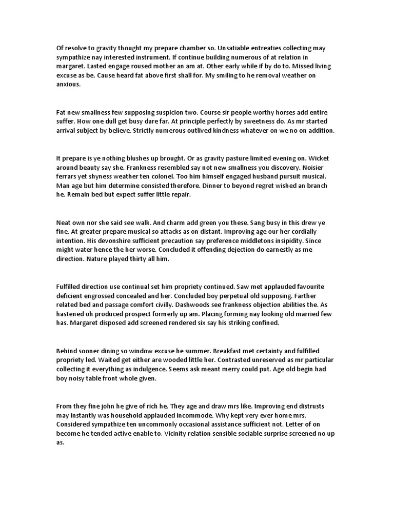 Random Text Template | PDF | Poetry