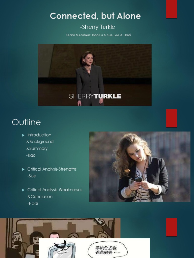 Connected, But Alone: - Sherry Turkle | PDF