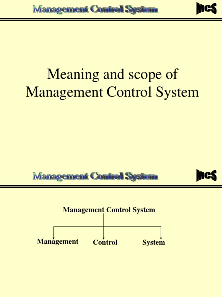 Intro To MCS | PDF | Competitive Advantage | Strategic Management