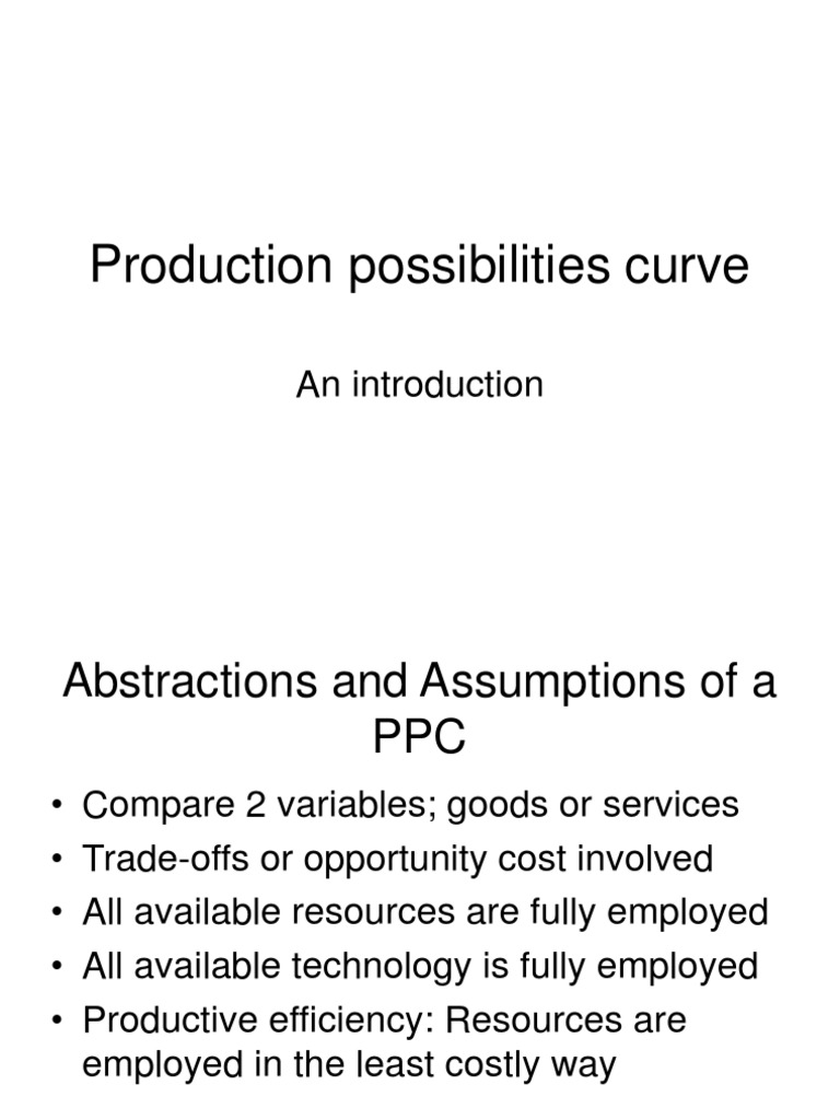 Economics Students' Guide to PPC | PDF
