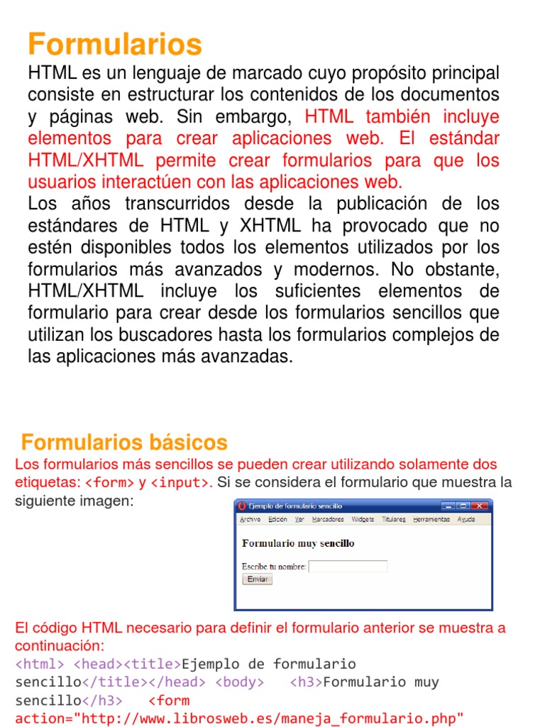 Formularios I | PDF | Servidor web | Internet y web