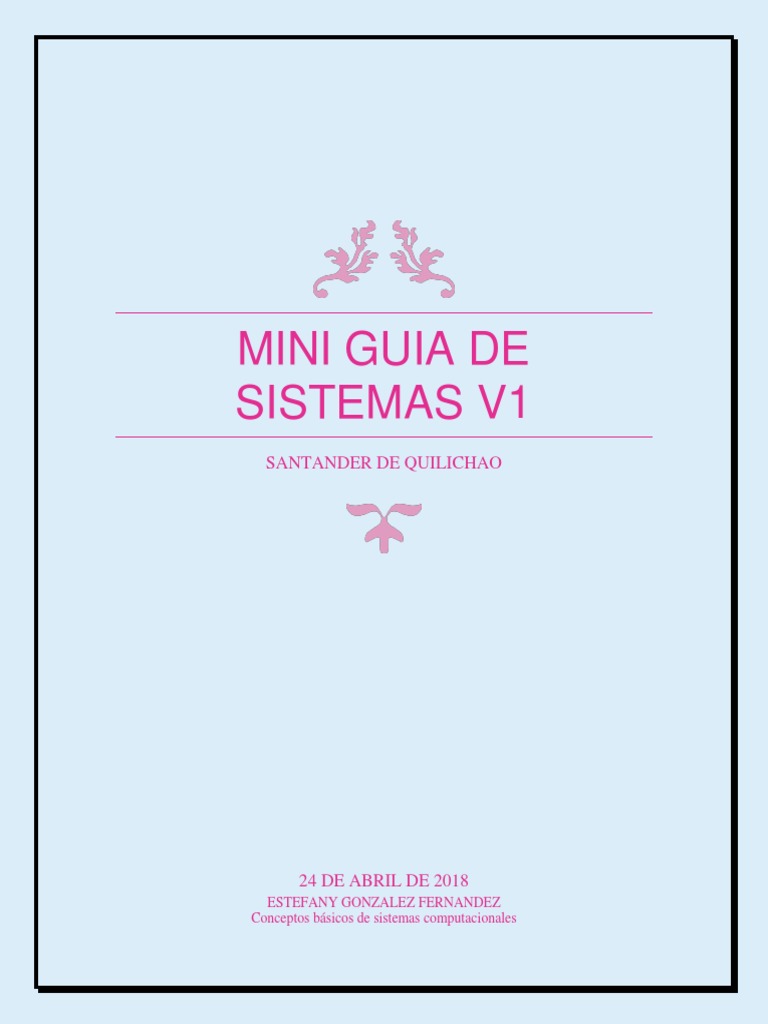 Mini Guia de Sistemas v1 | PDF | Bios | Caché (Computación)