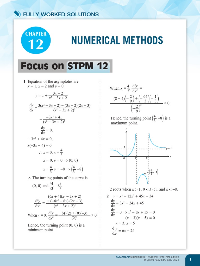 Focus On STPM Math T Chapter 12 | PDF | Analysis | Mathematical Concepts