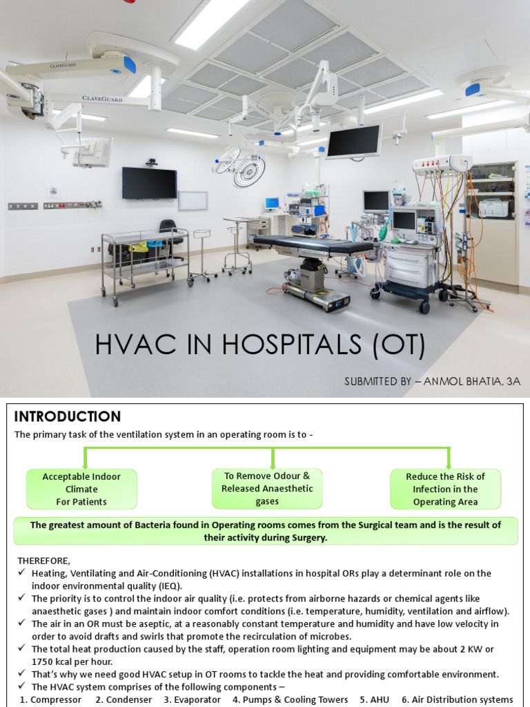 Hvac in Hospitals (Ot) | PDF | Hvac | Ventilation (Architecture)