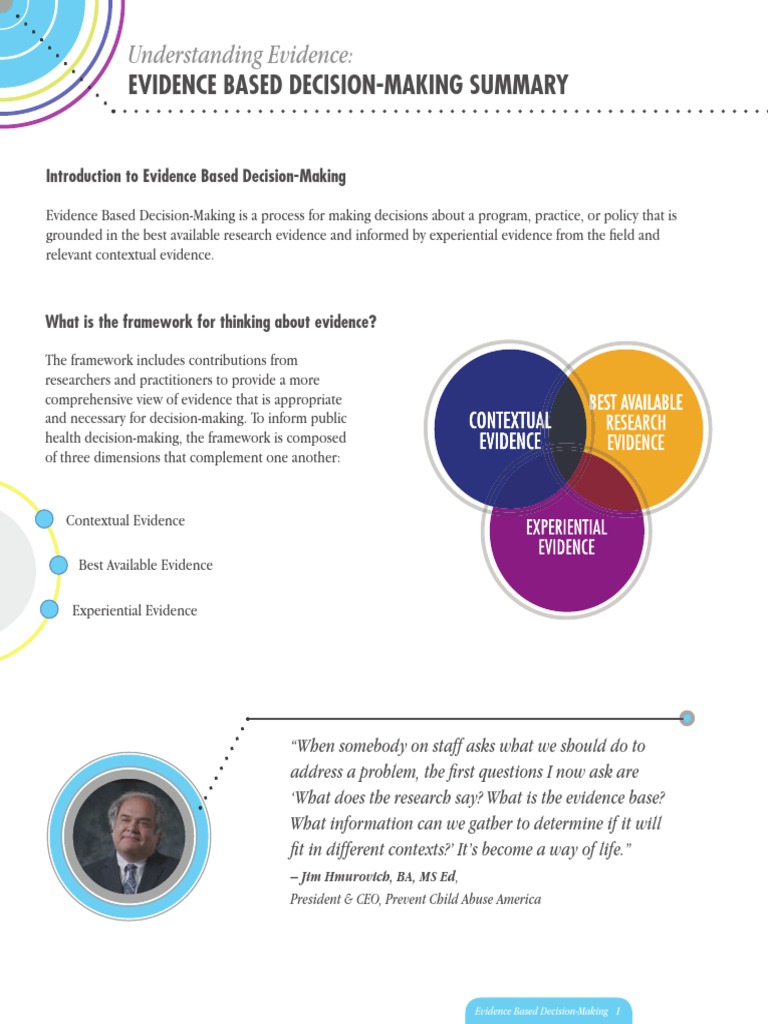 Evidence Based Decision-Making Summary | PDF | Evidence Based Medicine ...