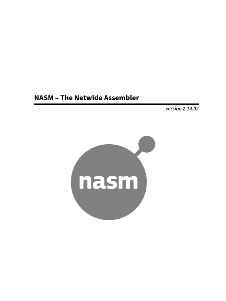 NASM - The Netwide Assembler | PDF | System Software | Operating System Technology