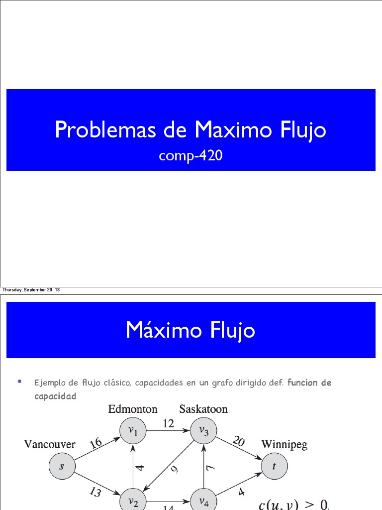 Flujo Maximo | PDF | Teoría de grafos | Relaciones matematicas