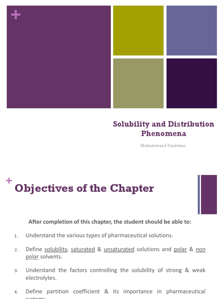 Solubility and Distribution Phenomena | PDF | Solution | Solvation