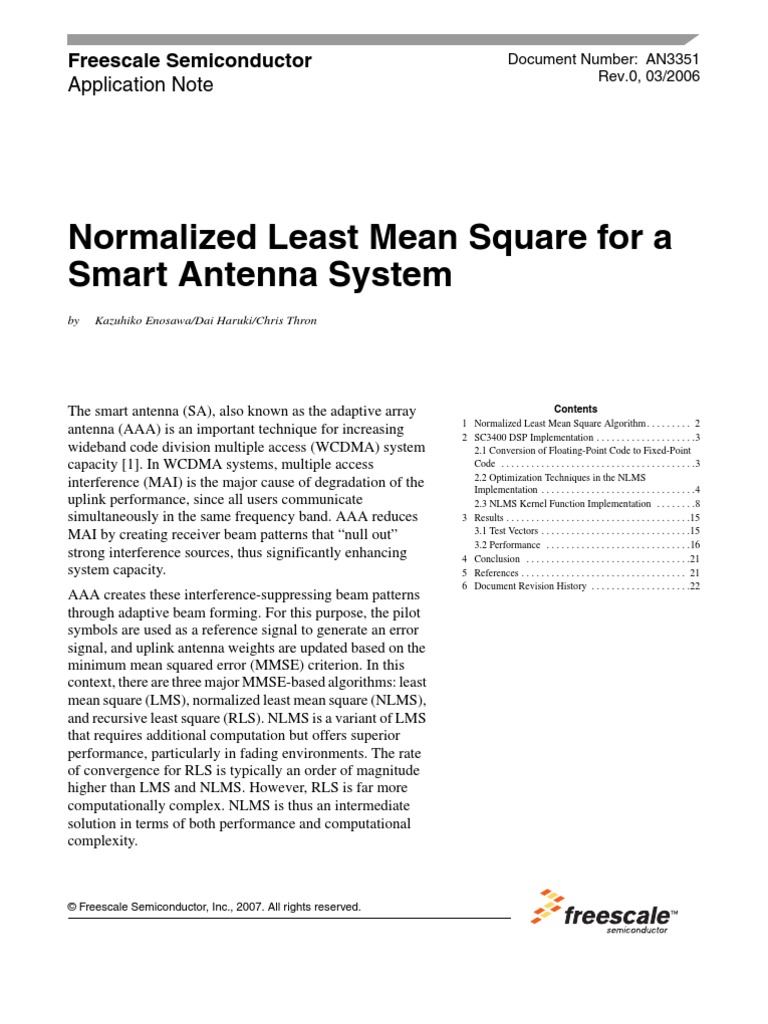 Normalised Lms Download Free Pdf Signal To Noise Ratio C Programming Language