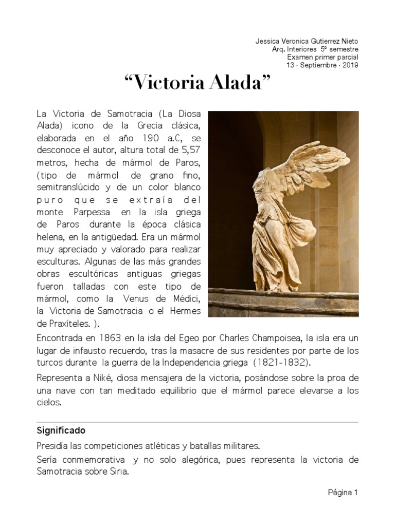 Victoria Alada | PDF | Antigua Grecia