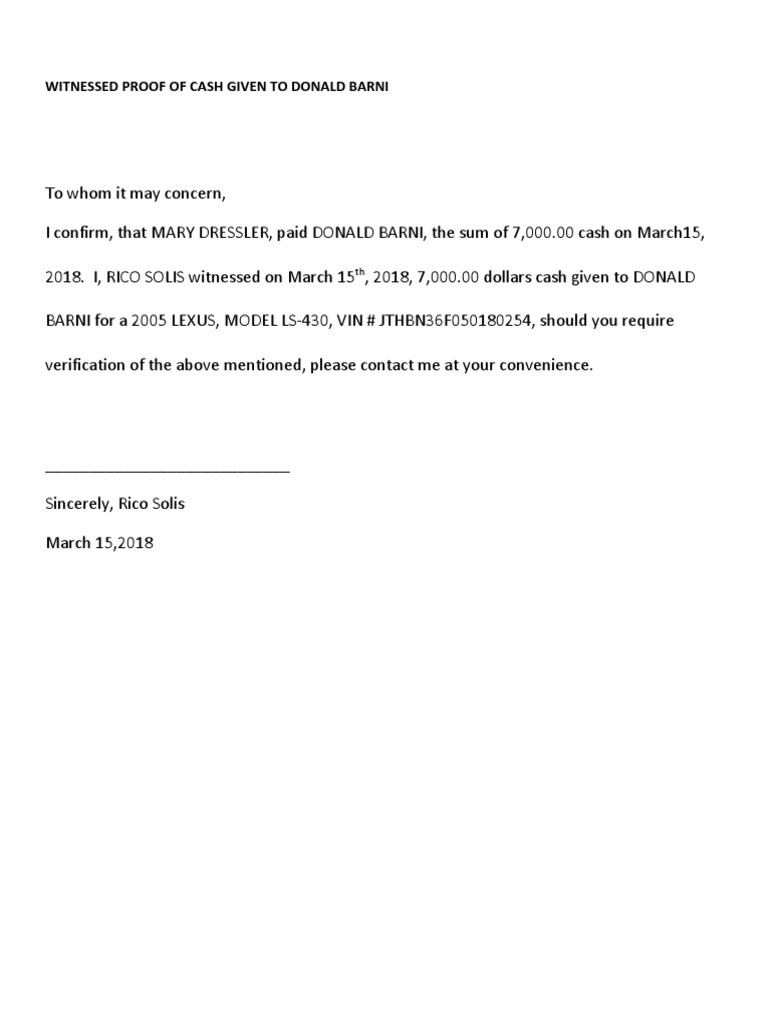 Rico Letter | PDF | Business