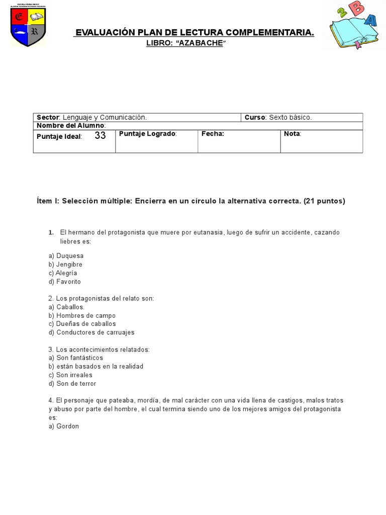 Prueba Libro Azabache | PDF
