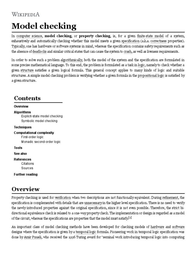 Model Checking | PDF | Scientific Modeling | Discrete Mathematics