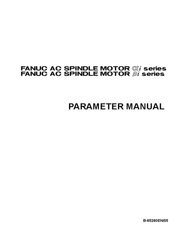 AC SPINDLE MOTOR Paramete PDF | PDF | Parameter (Computer Programming) | Numerical Control