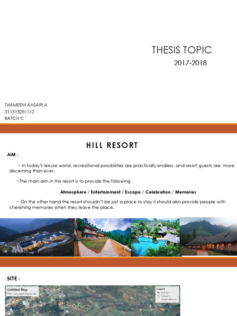 Thesis Hill Resort | PDF | Resort | Hotel And Accommodation